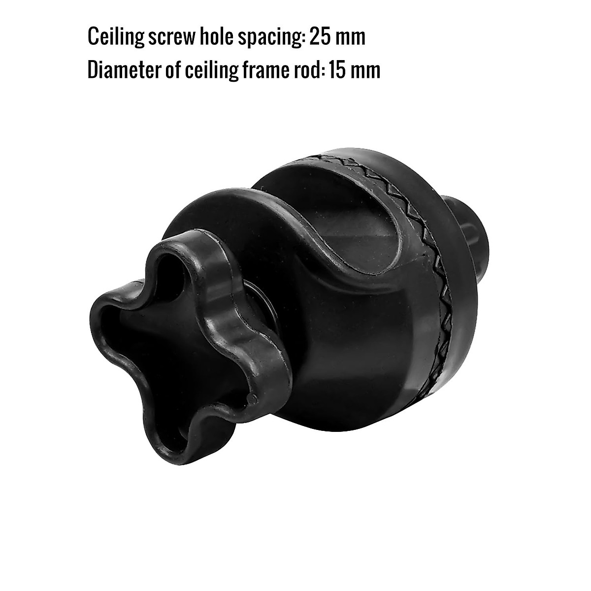 2 Pcs Garden Swing Plastic Fittings, Swing Frame Plastic Fitting Match Diameter 2.2cm Swing Chair Frame Interface