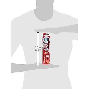 Colgate 360 Advanced Optic White Toothbrush, Soft, 2 Count