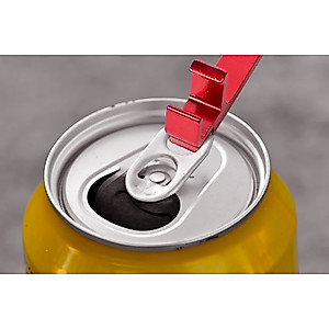 Lucky Line Standard Key Chain Bottle Opener, Phone Stand, and Can Tab Opener, Black, Pack of 10 (87710)