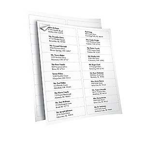 Office Depot White Inkjet/Laser Address Labels, 1in. x 4in., Pack Of 500, 505-O004-0006