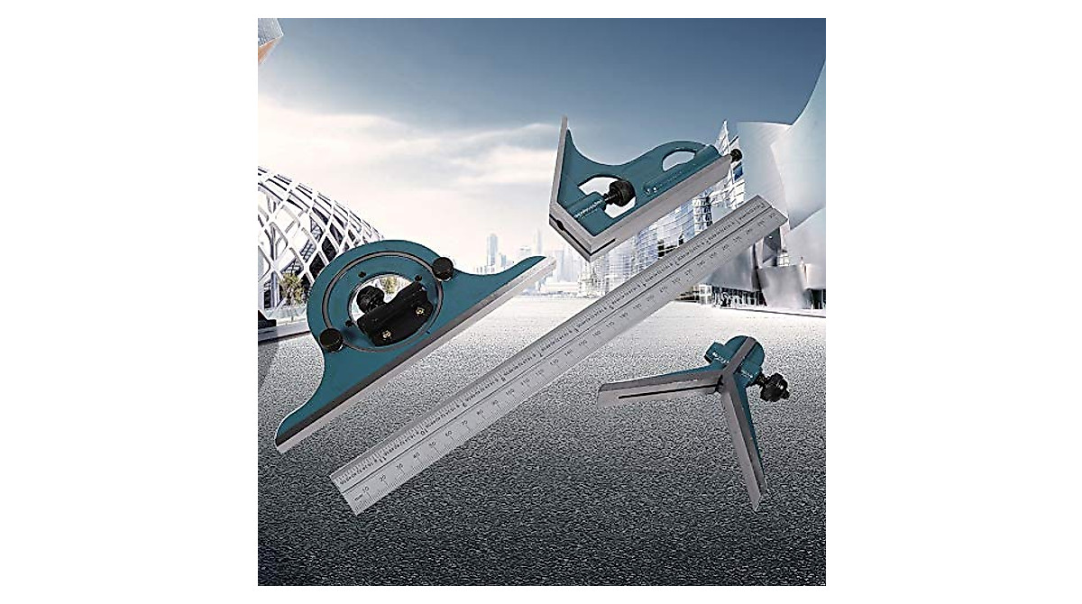 Precision Stainless Steel Combination Square Set