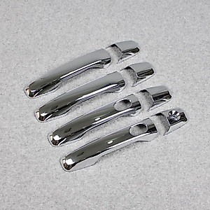 Fit for Ford Explorer 2015 2016 2017 2018 with Smart Keyhole Door Handle Cover Trim Trims Chrome