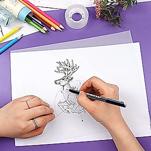 Vellum Paper Translucent Printable 110 Sheets 8.5x11 Inches for Wedding Invitations,Scrapbook Project (8.5x11 Inches, 93GSM/63LBS)