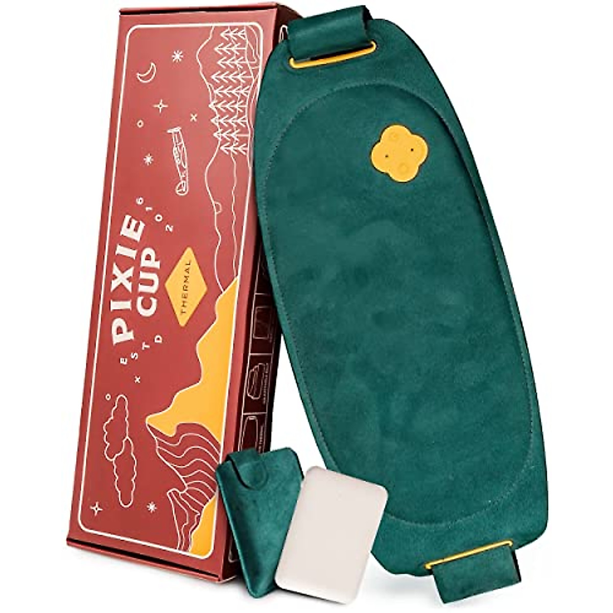 Pixie Period Heating Pad for Cramps - Best Portable Pain Relief Device with Heat On The Market - Hours of Menstrual Pain Relief - Wear The Belt Discreetly & Comfortably While You Work Any Job