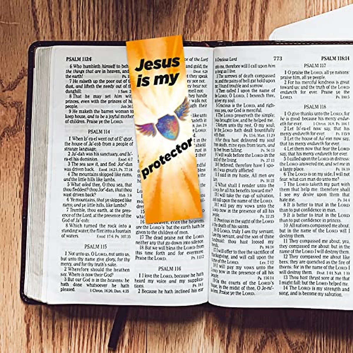Jesus is My Protector, Psalm 18:2, Bulk Pack of 25 Christian Bookmarks for Kids, Childrens Bible Verse Book Markers, Sunday School Prizes with Memory Verses, Scripture Gifts for Kids & Youth