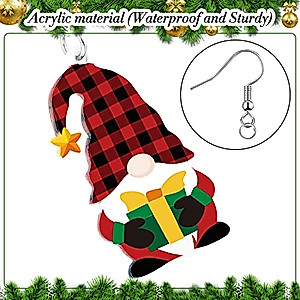 8 Pairs Gnome Earrings for Women Gnome Jewelry Gift Women's Drop and Dangle Earrings for Easter Mother's Day Summer Valentine's Day Christmas New Year (Cute Style)