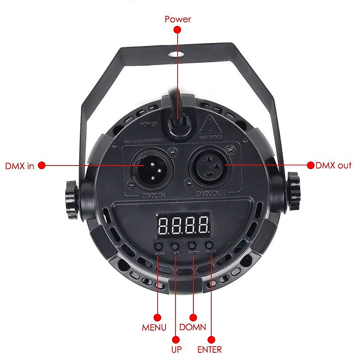 Black Lights,KOOT LED Par Stage Lighting with Glow,7 DMX Control Remote Control DJ Wash Light for Halloween Wedding Party Bar Club Disco Dance