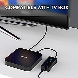 ICZI 3-Port USB 3.0 Hub with 10/100/1000 Gigabit Ethernet Adapter (RJ45 Gigabit Ethernet Converter), LED Indicator, for MacBook, MacBook Pro, MacBook Air, Surface 3/Pro 3/Pro4/Pro (2017) and More