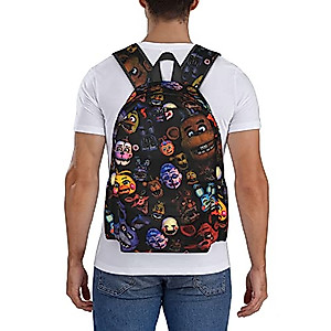 Fnaf backpacks Horror Game Midnight Bears backpack Bookbag bag 3d Casual Light Weight Backpack For Girls Boys Teens