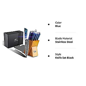 Best.Buy.Damascus1 Knife Set Knife Block Set Japanese Aus-10 Damascus Steel Kitchen Knife Set Perumim Quality Knife Block