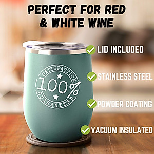 EzGift Funny Concertina Player Wine Glass Musician Gift Gag Insulated Tumbler With Lid Teal