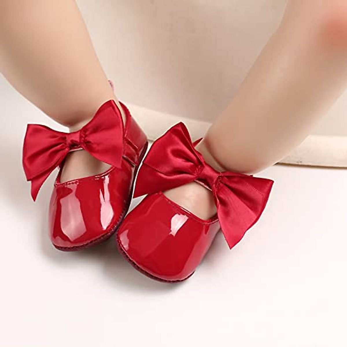 Children Shoes Fashion Flat Shoes Lace Decorative Baby Shoes Princess Shoes Girls Shoes Toddler Girls Tall Sneaker Boots (Red, 12-18 Months)