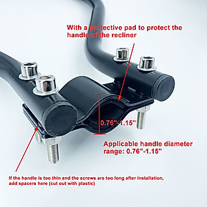 Lazy Boy Recliner Parts Recliner Handle Extender Ergonomic Curve Grip Handle Replacement Fit for Easy Chair Recliner Handles