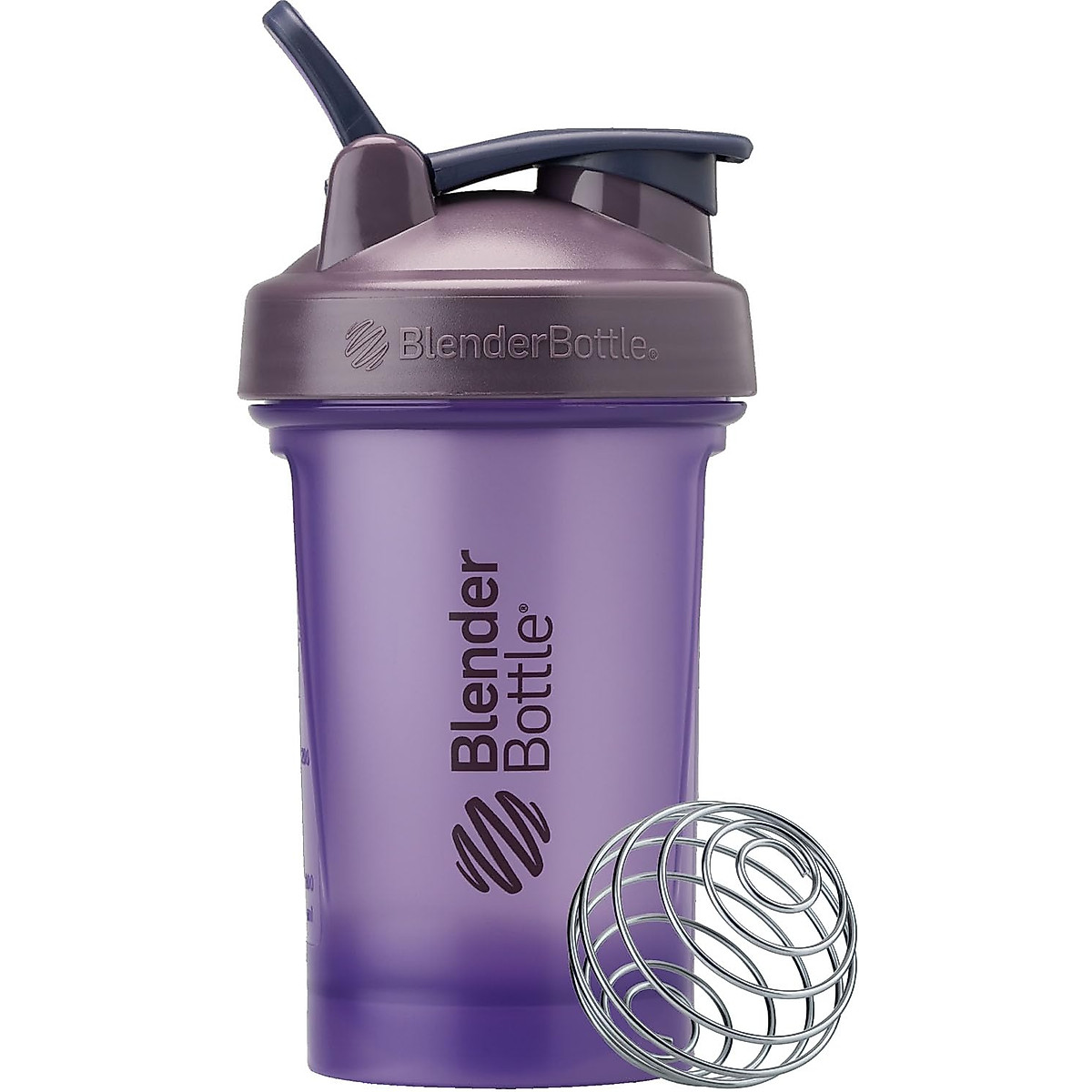 BlenderBottle Classic V2 Shaker Bottle Perfect for Protein Shakes and Pre Workout, 20oz, Full Color Purple