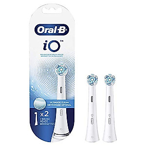Oral-B iO Ultimate Clean Replacement Brush Heads, White, 2 Count