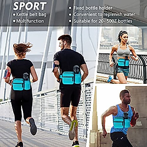 Fanny Packs For Women Waterproof Fanny Pack With Bottle Holder Relaxhik Plus Size Fanny Pack For Men Suitable For Dog Walking Travel Sport Hiking Cycling Fit All Phones (Bottle Not Included)