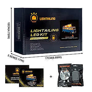 LIGHTAILING Led Light for 10279 T2 vw Bus Building Blocks Model - NOT Included The Model Set