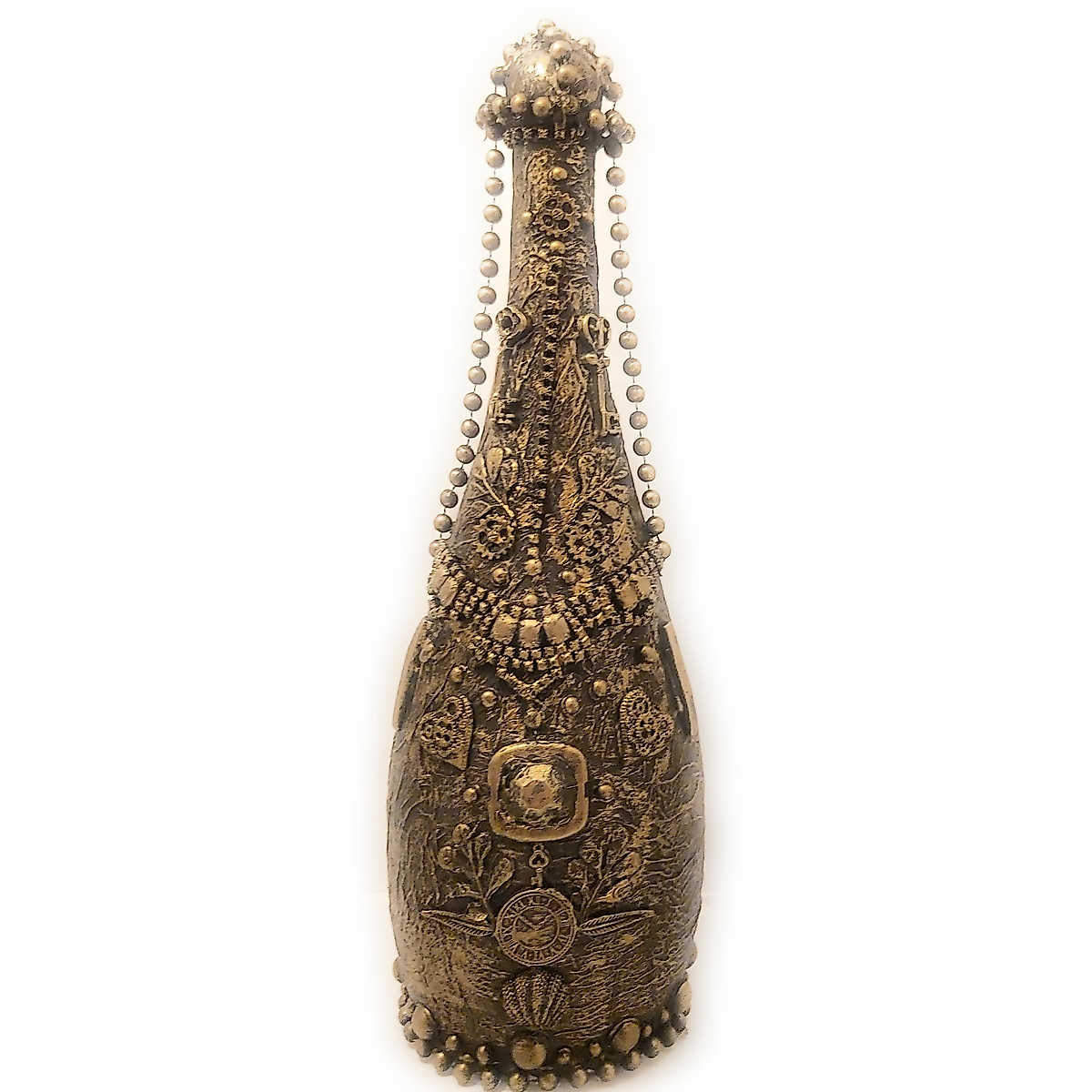 Steampunk altered bottle