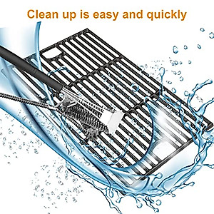 Hisencn Grill Parts Kit for Home Depot Nexgrill 6 Burner 720-0896E, 720-0896B, 720-0896C Gas Grill, Stainless Steel Grill Burners, Heat Plates Tent Shields Flame Tamers, Cooking Grates Grid