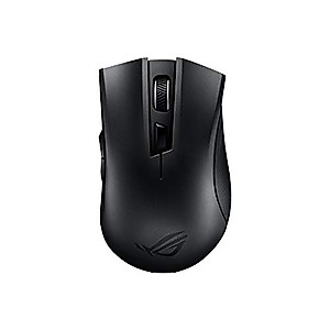 ASUS Portable Wireless Optical Gaming Mouse - ROG Strix Carry | Bluetooth & RF USB - Seamless Connection, No Interference | 7200 DPI | High Level Accuracy | Armoury II | Carry Pouch Included