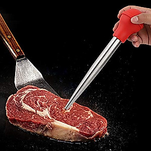 Vifemify Stainless Steel Turkey Tool Marinade Syringe Kitchen Seasoning Syringe Sauce Pump Hot and Heat Resistant Easy to Use