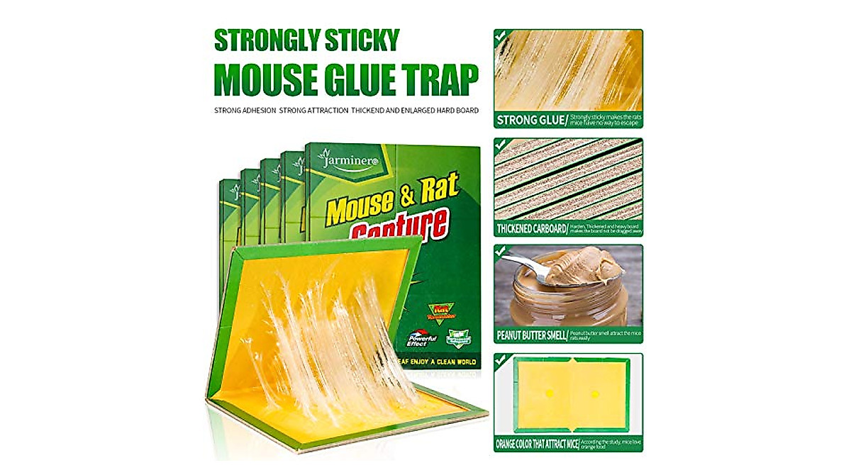 Humane Mouse Glue Traps - Safe & Strong Adhesion for Pest Control