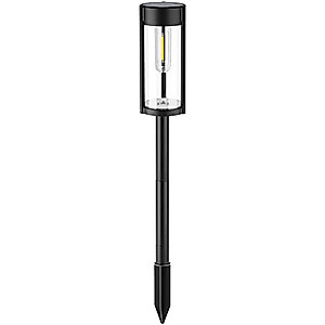 URPOWER Solar Pathway Lights, 1 Pack Solar Outdoor Lights IP65 Waterproof Decorative Solar Garden Lights, Auto On/Off Solar Powered Landscape Path Lighting for Driveway Walkway Yard Lawn