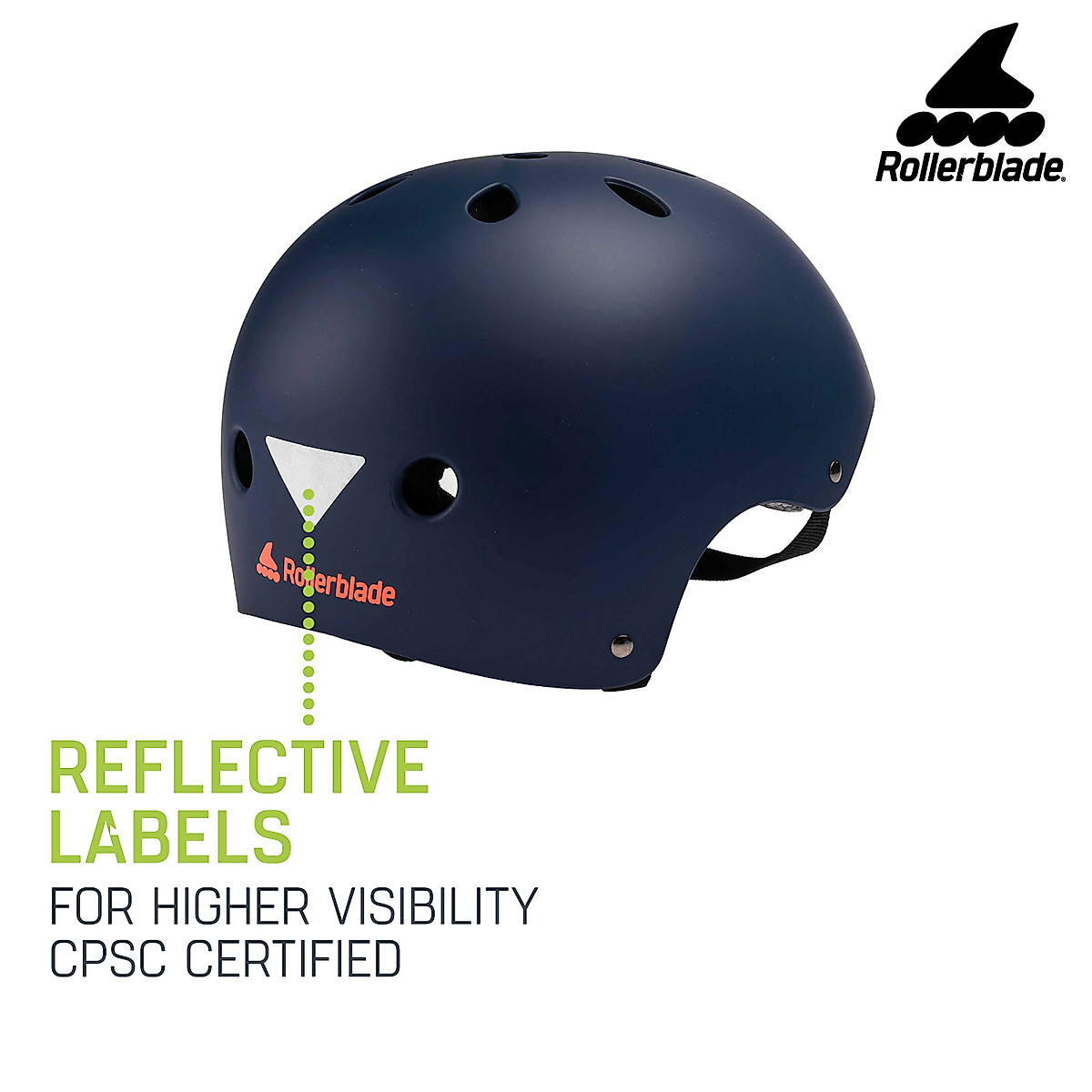 Rollerblade Kids RB JR Helmet, Midnight Blue Medium