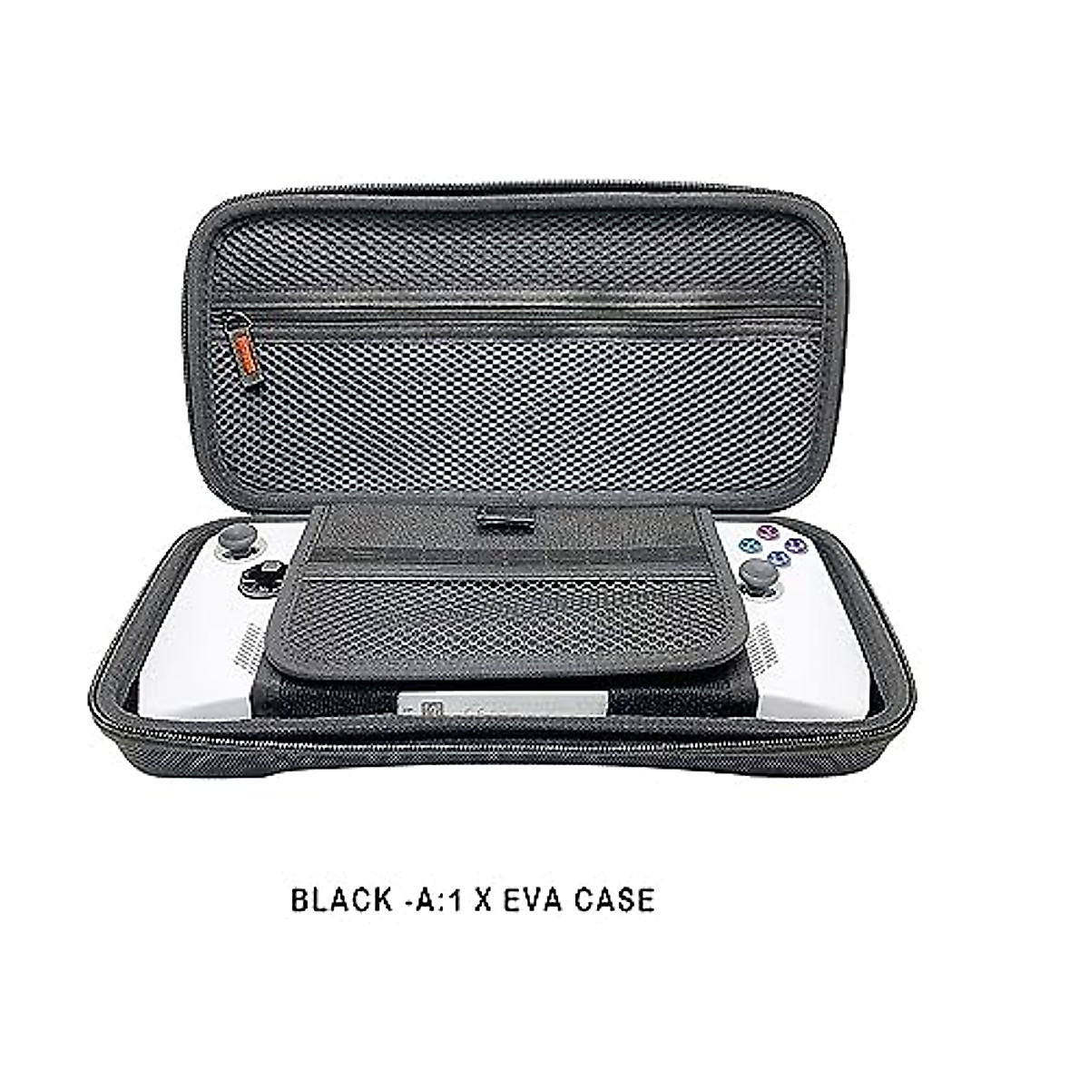 Voikoli Protective Eva Hard Shell Case Compatible with ASUS ROG Ally 7" 120Hz Gaming Handheld,Shockproof,Stylish and Durable (Black -a)