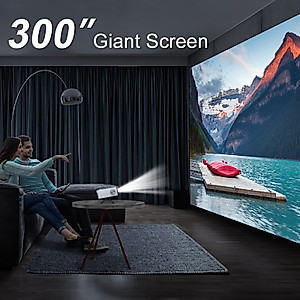 Artlii Enjoy3 4K Projector, Camping Projector, Support Dolby Audio, Wireless & Wired Mirroring, Home Theater Projector Compatible W/TV Stick, iOS, Android