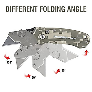 Olympia Tools 33-209 Design Folding Utility Knife, Digital Camo
