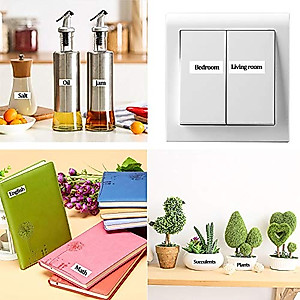 Absonic 4 Pack Compatible Label Tape Replacement for Tze-S231 Tz-S231 Tz 12mm 0.47' Black on White Extra Strength Laminated Tape for P Touch PT-D210 PT-D400 PT-D600 PT-H110 PT-H100 Label Maker