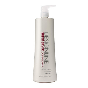 DESIGNLINE Super Silver Conditioner - Regis, 32.5 oz - Restores Moisture to Boost Color Brilliance for Blonde, Grey, and White Hair and Strengthens, Detangles, and Improves Elasticity