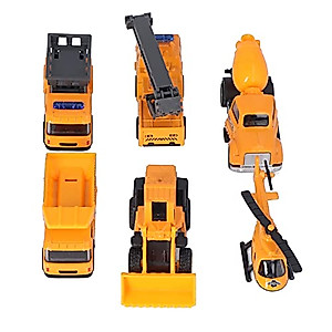 SUAA Alloy Metal Truck Toys, Alloy Engineering Vehicle Toys 1:64 Joints Slidable for Home (Type 2)