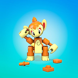 MEGA Pokémon Chimchar Building Set with 20 Bricks and Special Pieces, Toy Gift Set for Ages 6 and Up