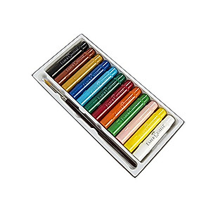 Faber-Castell Gel Sticks - 12 Twistable Watercolor Crayons for Kids with Brush - Watercolors for Kids