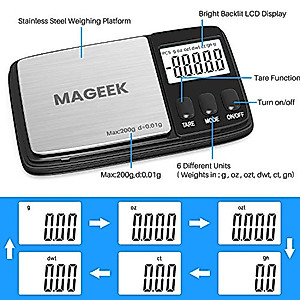 MAXUS Shipping Scale 440lb, Digital Postage Scale for Packages Luggage with Hold and Tare Funtion