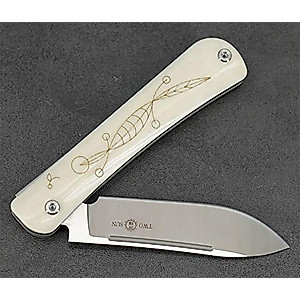 twosun Knives SLIP JOINT M390 Titanium Bone Handle Pocket Folder Knife TS197