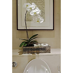 Wood Bathroom Decorative Storage Mason Jar Box, Toilet Paper Holder, Succulent Garden Planter, Diaper Organizer, Small Wooden Crate or Farmhouse Rustic Decor (Random)