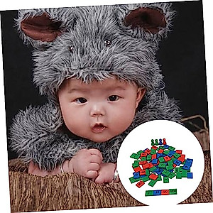 MAGICLULU Newborn Toys 3 Sets Home Edition Stamp Game Wooden kidcraft playset Blocks Boys for 3 Year Old Boys for Boys Age 1 Teaching aids Bamboo Girl Star Stickers