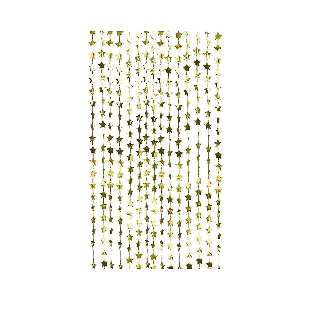 Ginger Ray Gold Star Shimmer Foil Backdrop Curtain Hanging Party, Pop The Bubbly, Decoration