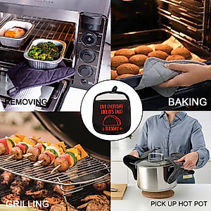Taco Lover Gift Live Every Day Like Its Taco Tuesday Funny Oven Pot Holder with Pocket (Taco Tuesday)