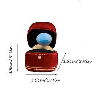 Diamond Ring Set Interactive Dog Toys, Unique Hide and Seek Dog Toys, BB Call Squeaky Puzzle Dog Toys, Durable Plush Chew Toys for Small Medium Large Dogs Training Playing-A