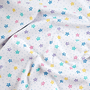 Comfy Flannel Stars Pastel, Fabric by the Yard