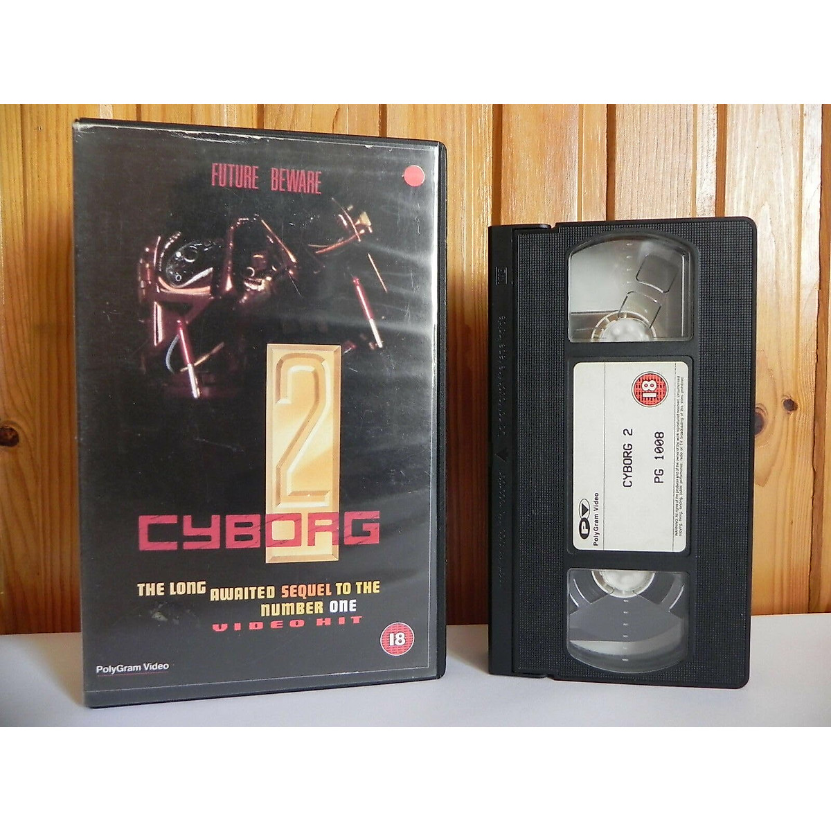 Cyborg 2 - PolyGram - Sci-Fi - Elias Koteas - Angelina Jolie - Large Box - VHS
