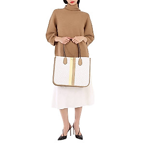 Michael Kors Heidi Large Tote Buttermilk Multi One Size