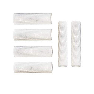 CFS – 6 Pack Grooved Sediment Melt Blown Water Filter Cartridges Compatible with Aqua-Pure AP110, WHCF-GD05, Watts FPMBG-5-975 Model – Whole House Replacement Filter Cartridge – 5-Micron – 10" x 2.5"