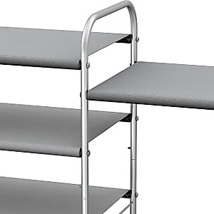 Simple Houseware 3-Tier Shoe Rack Storage Organizer, Grey