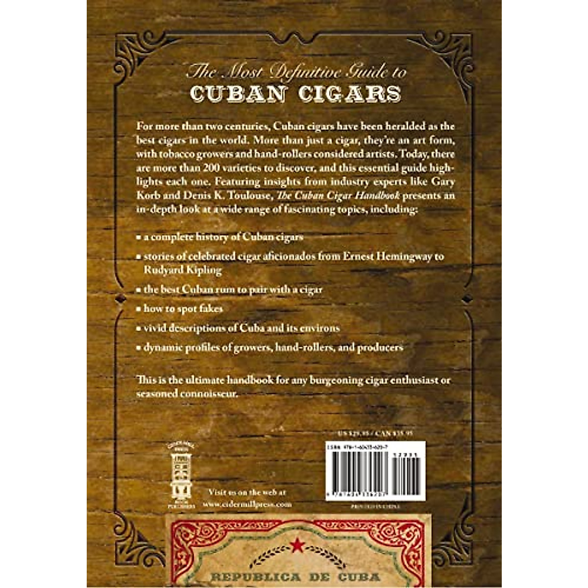 The Cuban Cigar Handbook: The Discerning Aficionado's Guide to the Best Cuban Cigars in the World
