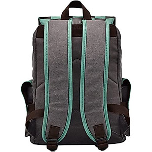 Anime Backpacks Canvas Shoulders bag 3D Print Back Pack for Anime Fans (Green)